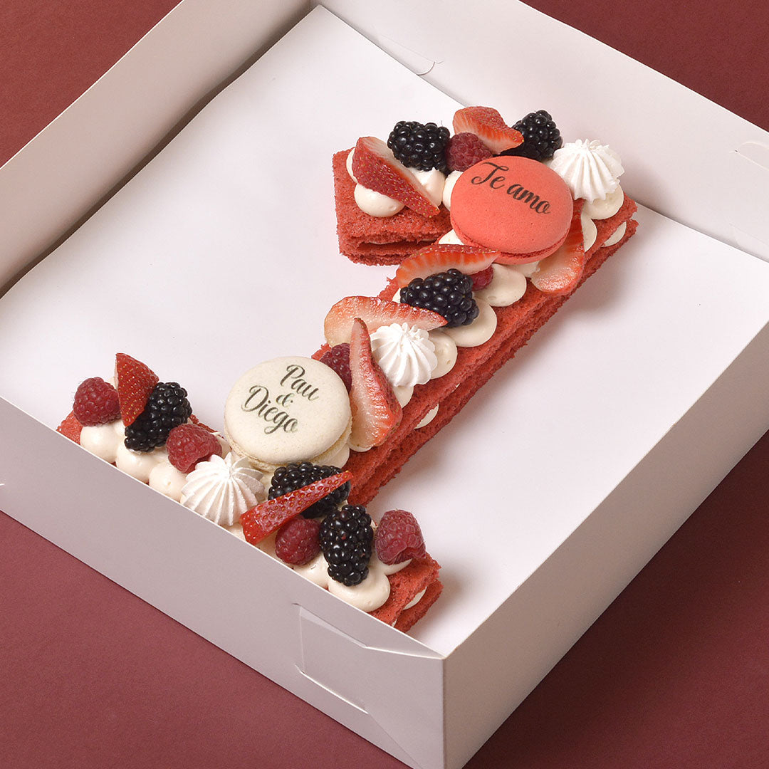 Pastel de número para 4-5 personas – Mandorle Pastelería